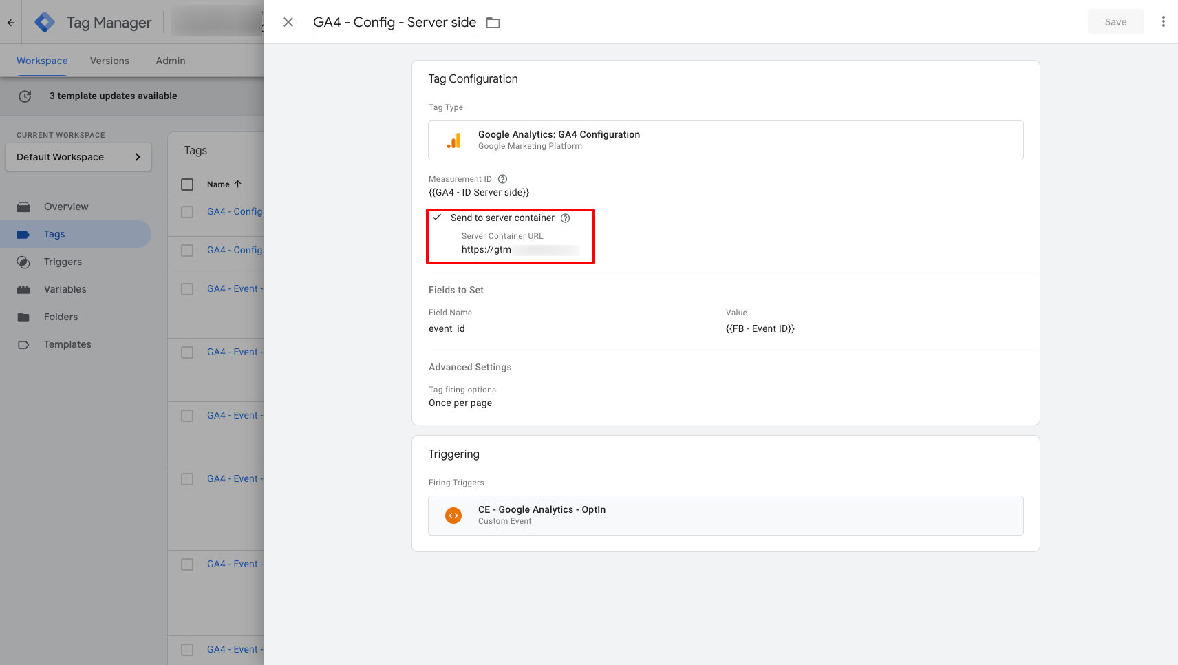 Server-side Tagging Setup with GTM